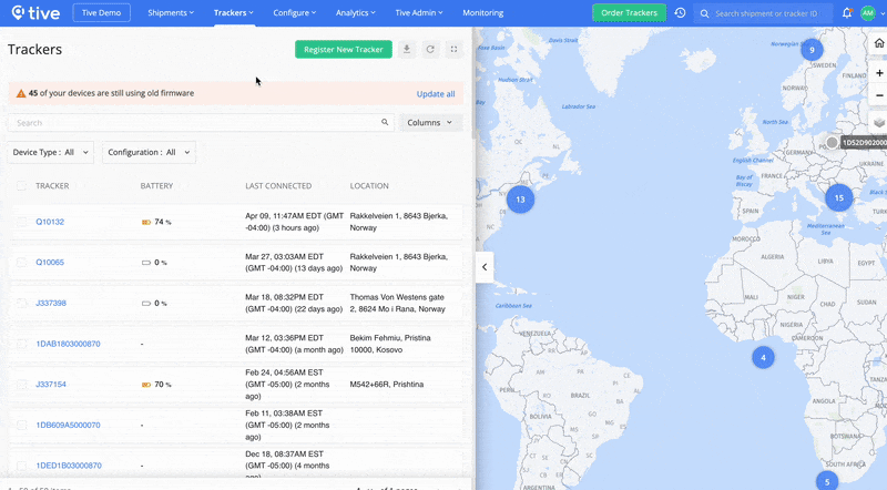 Tracker Configuration